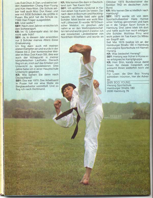 Shin · Taekwondo Trittau